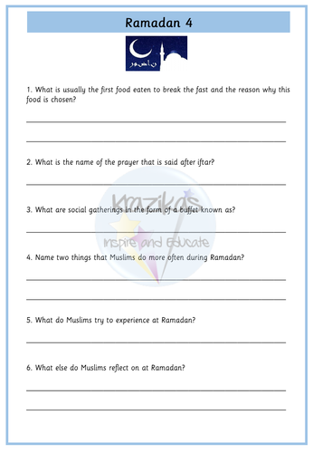 Ramadan and Eid–Ul-Fitr | Teaching Resources