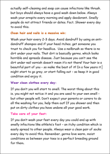 Personal Hygiene PSHE | Teaching Resources