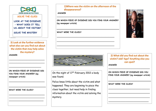 Murder Mystery: The Lady in the Pond | Teaching Resources