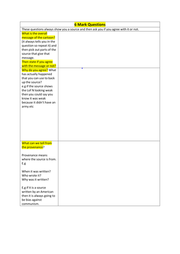 Unit 1 GCSE History AQA exam technique question templates | Teaching ... Unit 1 GCSE History AQA exam technique question templates | Teaching ...