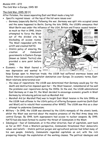 Cold War in Europe, 1945-1960s | Teaching Resources