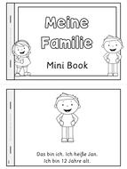 German Mini Book - Meine Familie | Teaching Resources