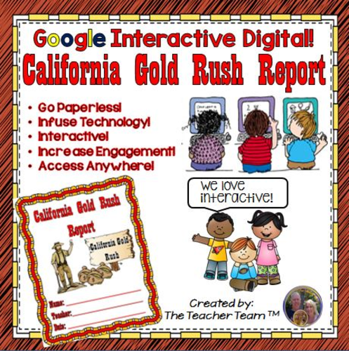 Google Drive California Gold Rush Report for Google Classroom ...