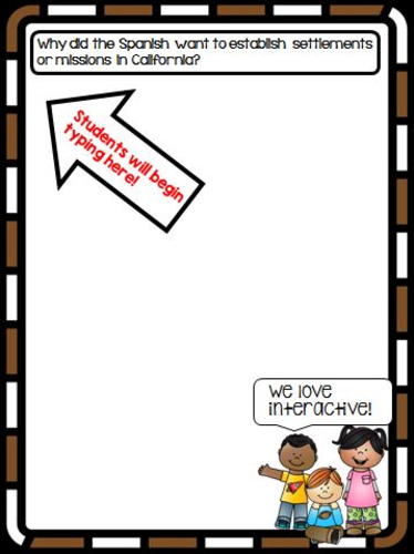 Google Drive California Mission Report for Google Classroom | Teaching ...