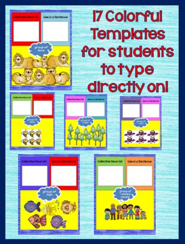Google Drive Collective Nouns Digital 2nd Grade Activities for L.2.1.A ...