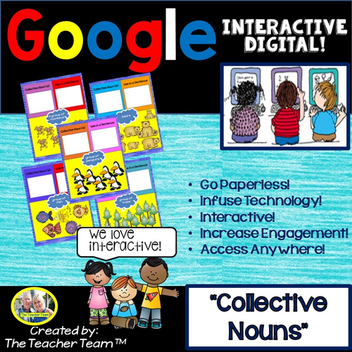 Google Drive Collective Nouns Digital 2nd Grade Activities for L.2.1.A ...