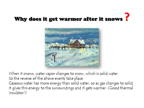 All about Snow – Types of SNOW; (PPT/Quiz/Teacher Notes/Quick Review ...