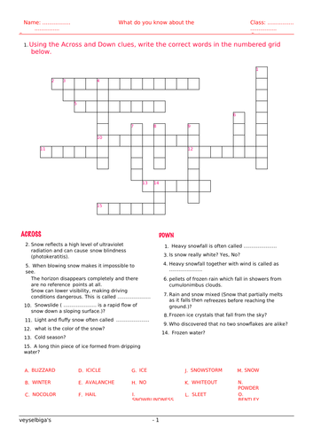 All about Snow – Types of SNOW; (PPT/Quiz/Teacher Notes/Quick Review ...