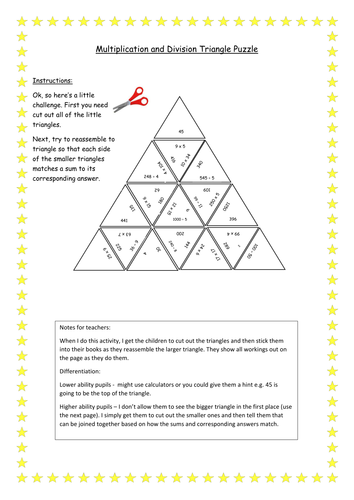 Multiplication and Division Reasoning Task | Teaching Resources