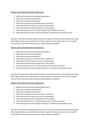 Carbon and Water Cycle New GCSE Bio 9-1 | Teaching Resources