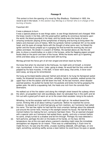 20th century fiction- bundle of 30 extracts (b) | Teaching Resources