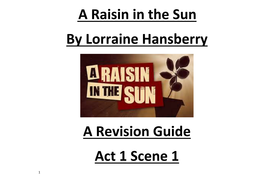 'A Raisin in the Sun' by Lorraine Hansberry Key Quotes on Characters in ...