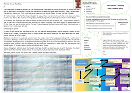 AQA English Language Paper 1 Question 4 | Teaching Resources