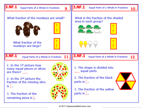 Equal Parts Of A Whole Worksheet 50+ Fractions As Parts Of A Whole