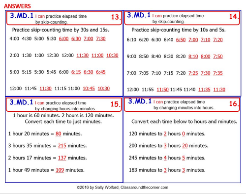 3.MD.1 Math 3rd Grade NO PREP Task Cards—WHAT TIME IS IT? PRINTABLES ...