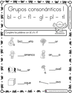 Spanish Phonics Book Set #18: Grupos consonanticos con l | Teaching ...