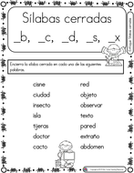 Spanish Phonics Book Set #27: Silabas cerradas | Teaching Resources