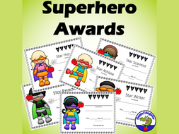 Superhero Award Certificates - End of the Year Awards | Teaching Resources