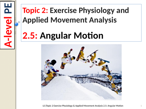 A-Level PE EDEXCEL (2016) 2.5.Angular Motion | Teaching Resources