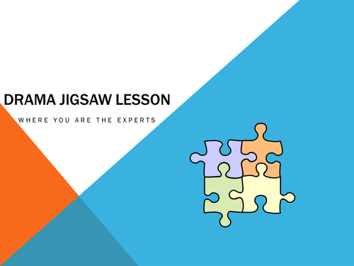 Drama Skills JIGSAW lesson | Teaching Resources