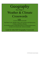 Geography: Weather & Climate Crosswords | Teaching Resources