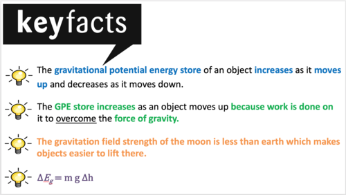 P1.4 Gravitational Potential Energy Stores | Teaching Resources