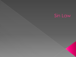 Sin law | Teaching Resources