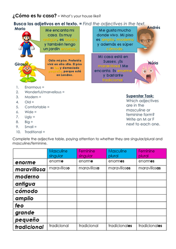 KS3/4 Spanish - ¿Cómo es tu casa? / What's your house like? | Teaching ...