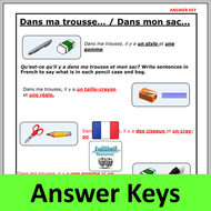 French Classroom Objects Worksheets (Les Objets de la Classe ...