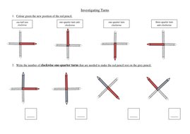Clockwise and Anticlockwise Turns | Teaching Resources