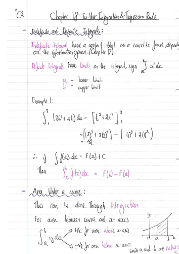 A Level Maths: C2 Revision Notes - Integration | Teaching Resources A Level Maths: C2 Revision Notes - Integration | Teaching Resources