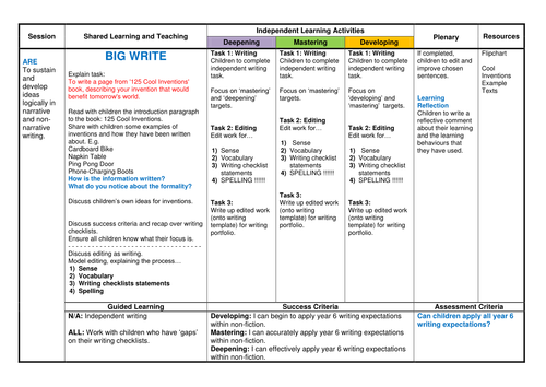 Year 6 Independent Non-Fiction Writing Stimulus Pack - Cool Inventions ...