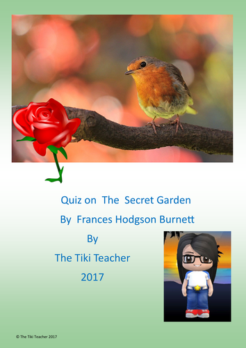 Quiz on The Secret Garden by Frances Hodgson Burnett | Teaching Resources