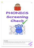 phonics screening check - practice pack | Teaching Resources