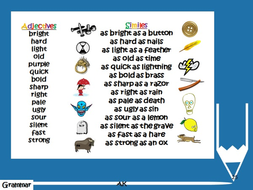 Amazing Adjectives and Super Similes | Teaching Resources
