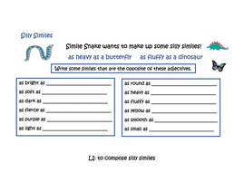 Amazing Adjectives and Super Similes | Teaching Resources