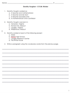 Daily Quick Writes/Warm-Ups Bell Ringers Set 1: 15 Biographies ...