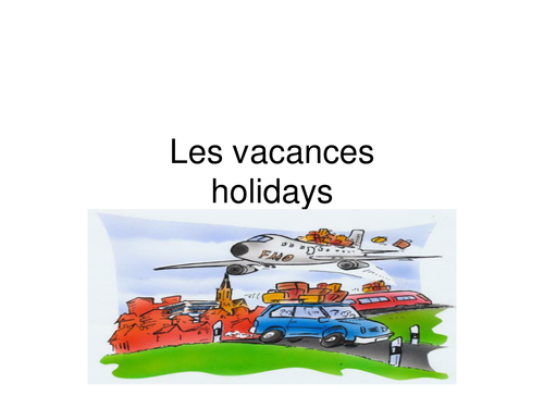 French - vocabulary for holiday | Teaching Resources