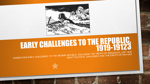Weimar and Nazi Germany: 1.2 Early challenges to the Republic, 1919 ...