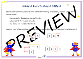 Sounds and blends cards - Phonics Screen Preparation Aid | Teaching ...