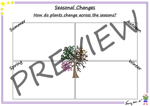 Seasonal Changes Recording Sheets | Teaching Resources