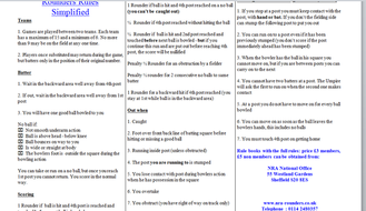 Rounders KS2 6 Week unit of work. Inc Rules sheet | Teaching Resources