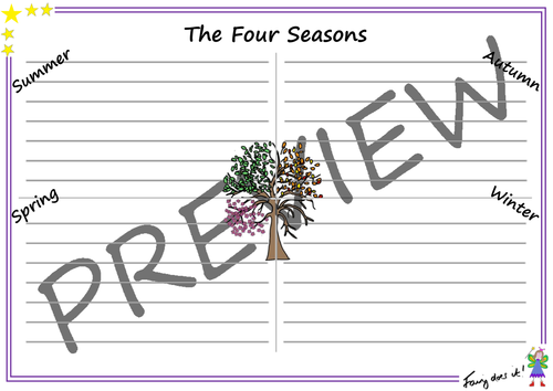 The Four Seasons Planning and Writing Templates | Teaching Resources
