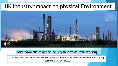 UK industry impact on the environment: Case study of Teesside ...