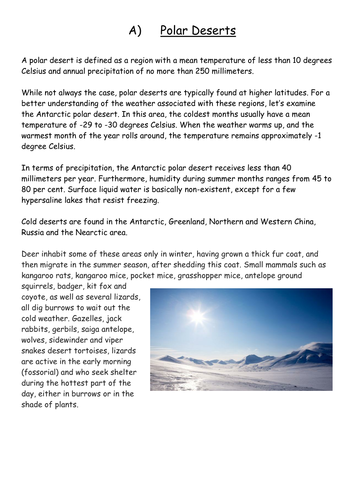 Introduction to World Biomes | Teaching Resources