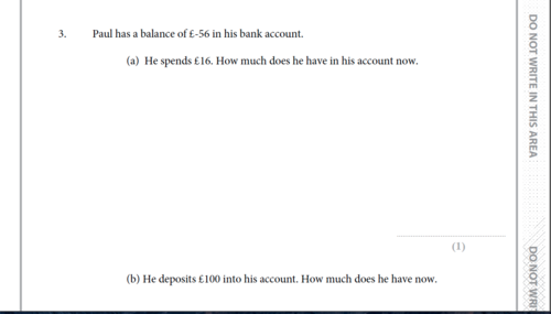 Maths GCSE Exam Style Paper - Negative Numbers | Teaching Resources Maths GCSE Exam Style Paper - Negative Numbers | Teaching Resources