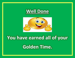 Golden Time- Behaviour Chart | Teaching Resources