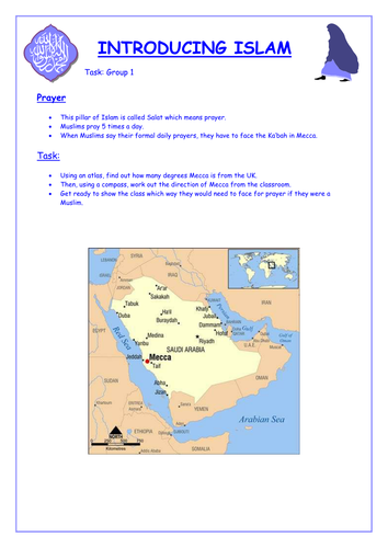 Introduction to Islam task sheet 1 | Teaching Resources