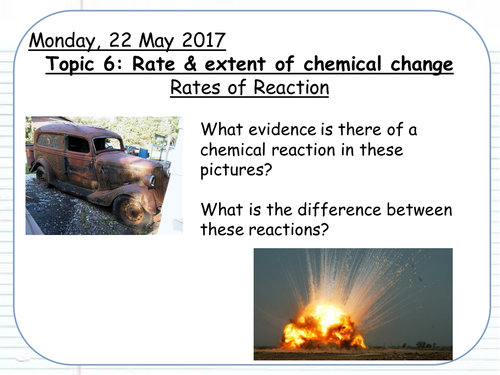 New AQA Chemistry Topic 6: Rate & extent of chemical change | Teaching ...