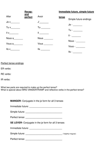 French Grammar Practice | Teaching Resources